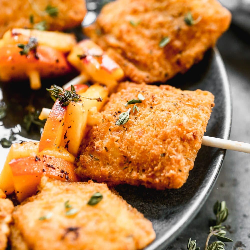 Peach Toasted Ravioli Pops - Cooking for Keeps
