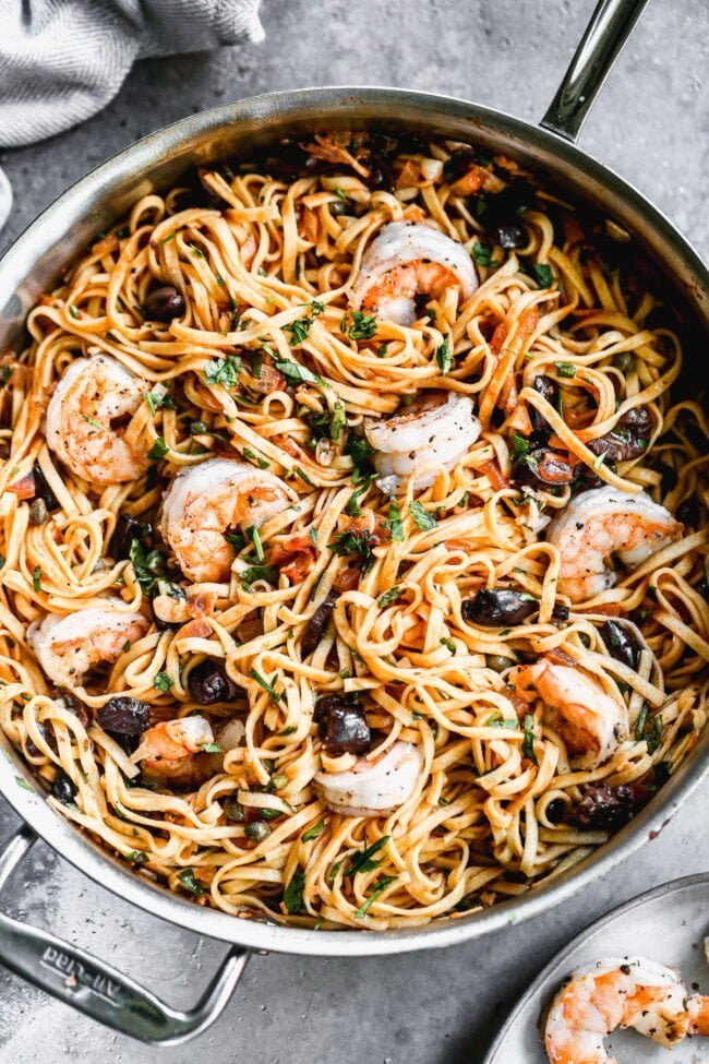 Shrimp Puttanesca - Cooking for Keeps