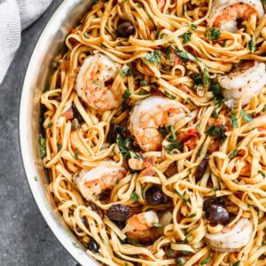 Shrimp Puttanesca - Cooking for Keeps