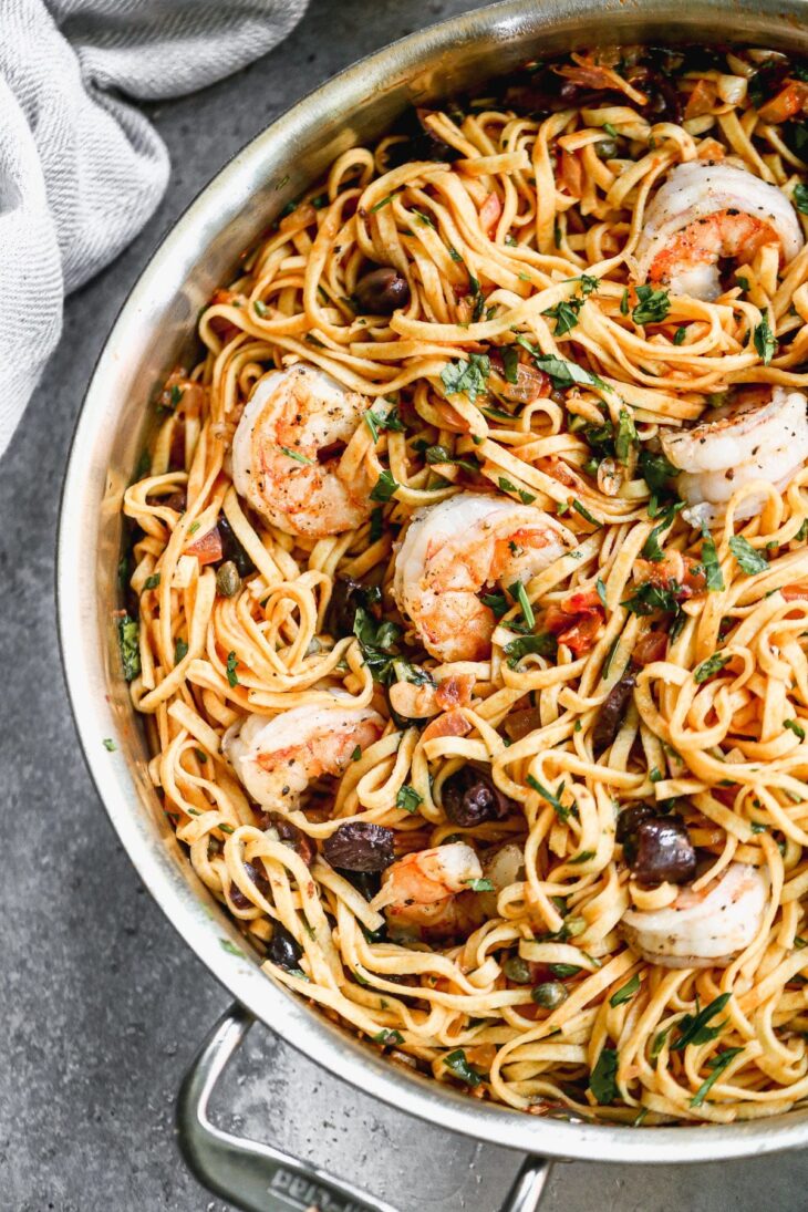 Shrimp Puttanesca - Cooking for Keeps