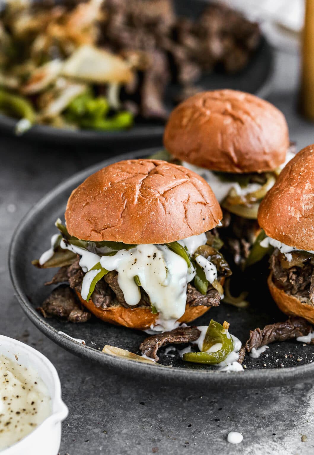 Philly Cheesesteak Sliders - Cooking for Keeps