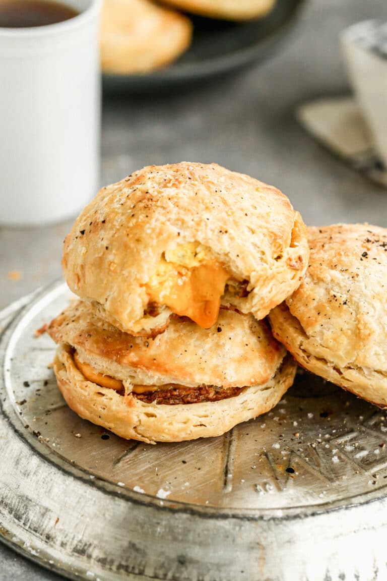 Breakfast Stuffed Biscuits - Cooking for Keeps