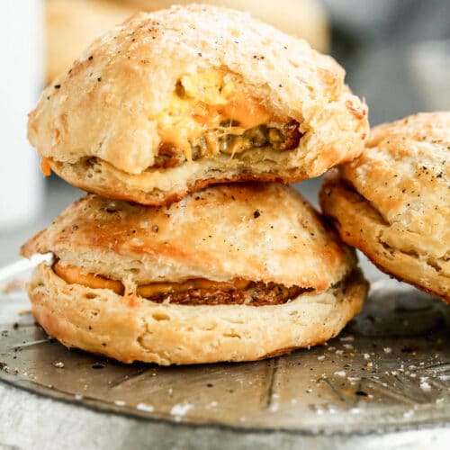 Breakfast Stuffed Biscuits - Cooking for Keeps
