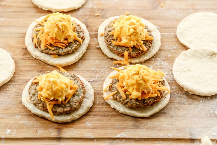 Breakfast Stuffed Biscuits - Cooking for Keeps