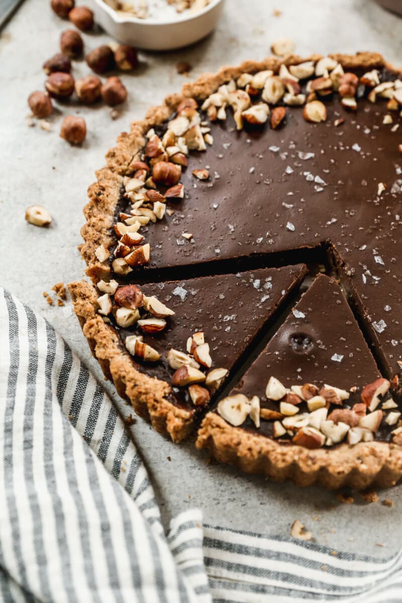 Chocolate Hazelnut Tart - Cooking for Keeps