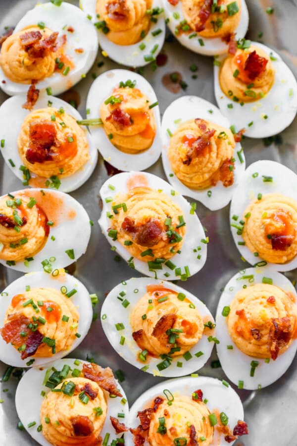 Buffalo Deviled Eggs - Cooking for Keeps